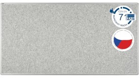Textilní nástěnka EkoTAB 200 x 100 cm - šedá