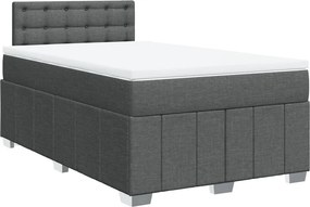 Box spring postel s matrací tmavě šedá 120x190 cm textil 3289322