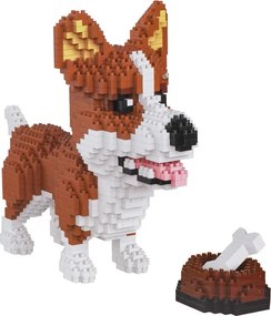 Stavebnice Pejsek Corgi - 1200 dílků
