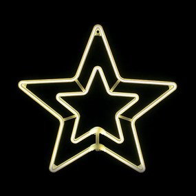 ACA DECOR Venkovní vánoční LED neon Hvězda WW 55cm