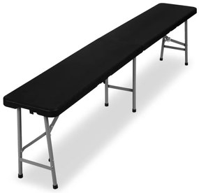 Zahradní lavice 180 cm černá