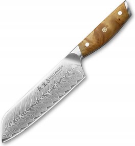 Kuchyňský nůž Santoku 180 mm Dellinger Longevity Damascus Edition