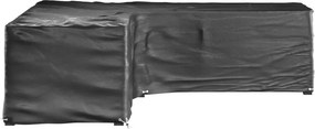 Plachty na zahradní nábytek tvar L 2 ks 16 oček 285x285x70 cm 3155373