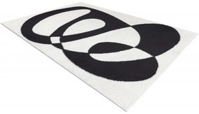Dywany Łuszczów Kusový koberec Mode 8531 abstract cream/black Rozměry koberců: 80x150