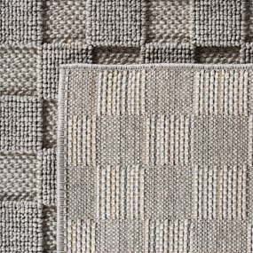 Ayyildiz, Kusový koberec Helix 2203 silver kruh, 200x200, šedá, chodba / předsíň