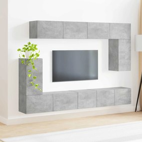 Sestava TV skříněk 5 ks Betonově šedá Kompozitní dřevo 3409090