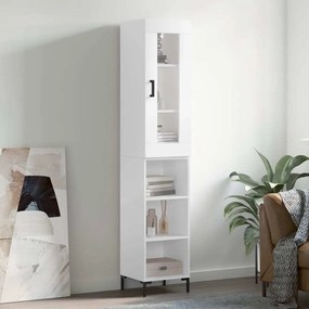 vidaXL Skříň highboard 34,5 x 34 x 180 cm kompozitní dřevo [3199368] Barva: Bílá