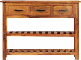 Příborník se 3 zásuvkami 110x30x80 cm masivní akáciové dřevo 338032