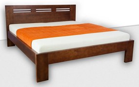 Krajča Manželská postel z masivu Agáta 200 x 200 cm Povrchová úprava: Cherry, Druh dřeva: Borovice