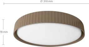 Brilagi - LED Stropní svítidlo LUCIA LED/24W/230V pr. 31 cm hnědá