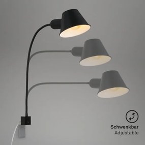 Briloner 2079-015 - Nástěnná flexibilní lampa 1xE27/10W/230V černá
