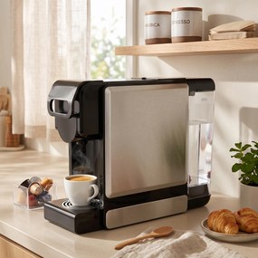 HOMCOM espresso kávovar 19 bar s nádržkou 1 l, černý