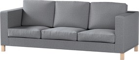 Potah na pohovku IKEA  Karlanda 3-místná nerozkládací, krátký barva šedá látka pletený vzor