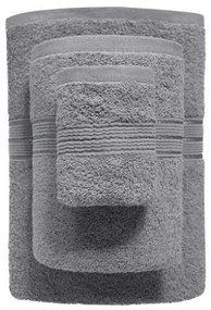 Bavlněný ručník Rondo 70x140 cm šedý