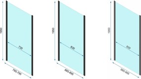 Rea Rapid Swing, rohový sprchový kout 120(dveře) x 80(stěna), 6mm čiré sklo, chromový profil, KPL-K5456