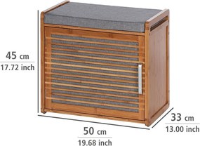 Bambusový botník BAHARI s polštářem, Wenko