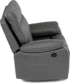 Polohovací křeslo šedé, elektrické TV-4094 GREY3