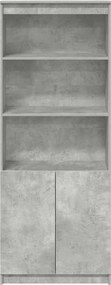Skříň highboard betonově šedá 70 x 35 x 180 cm kompozitní dřevo 3328474
