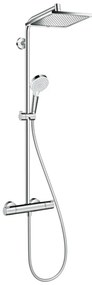 Hansgrohe Crometta E - Showerpipe 240 1jet EcoSmart 9 l/min s termostatem, chrom, HAN-27281000