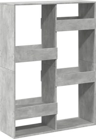Knihovna betonově šedá 100 x 33 x 135 cm kompozitní dřevo 3309387