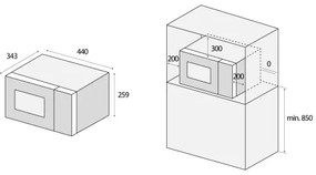Concept MT2020WH - Mikrovlnná trouba 700W/230V 20 l bílá