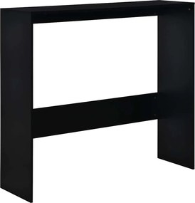 Barový stůl se 2 stolními deskami černý 130 x 40 x 120 cm 280218