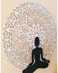 Sentop - Mandala 3D obraz na stěnu Buddha mandala barevné provedení  l SENTOP PR0362 3D Paywood