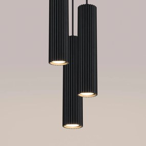 Sollux Lighting Závěsné svítidlo KARBON 3P černé