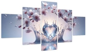 Obraz - Diamantové srdce (125x70 cm)