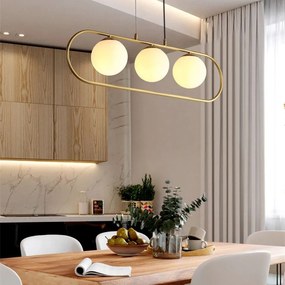 Toolight - Moderní stropní lampa 3xE27 60W APP915-3CP, zlatá, OSW-03205