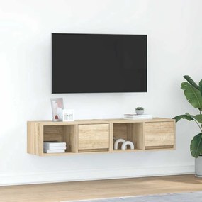 TV skříňky 2 ks Dub Sonoma 60x31x25,5 cm Dřevěné konstrukce