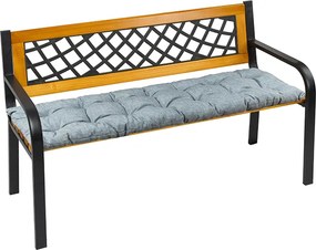 Bellatex Sedák na lavici prošívaný Šedá 40x150 cm