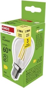 Emos lighting LED žárovka Filament Mini Globe / E14 / 5,9 W (60 W) / 806 lm / teplá bílá 1525731253