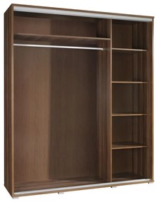 Šatní skříň PENELOPA 155 kaštan wenge