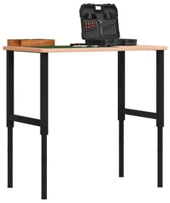 Pracovní stůl 100 x 60 x (71,5–98) cm masivní buk obdélníkový 3309682