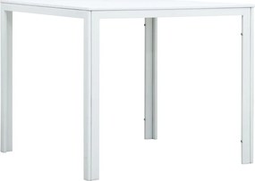 vidaXL Konferenční stolek 78 x 78 x 74 cm HDPE dřevěný vzhled [47882] Barva: Bílá