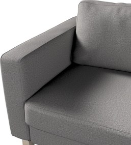 Potah na pohovku IKEA Karlstad, 3-místná, rozkládací barva šedá látka pletený vzor