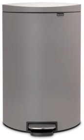 Brabantia Pedálový odpadkový koš FlatBack+ - 40L, minerální světle šedá