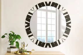 Kulaté dekorativní zrcadlo Geometrie abstrakce fi 70 cm