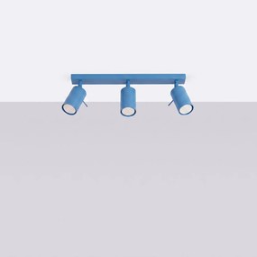 Sollux Lighting Stropní svítidlo RING 3L azurové