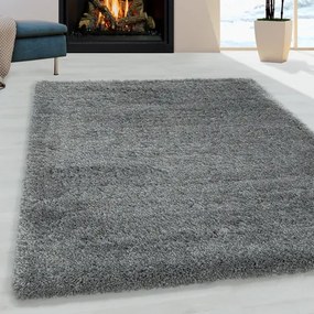 Koberce Breno Kusový koberec FLUFFY 3500 Light Grey, Šedá, 80 x 250 cm