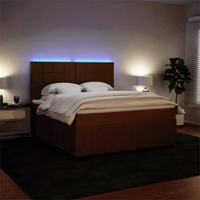 Box spring postel s matrací růžová 180x200 cm samet 3294711