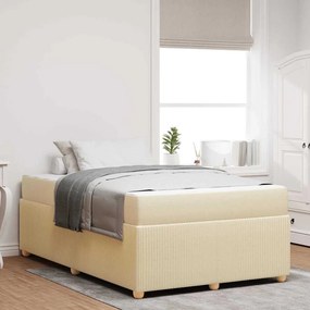 Rám postele Krémová 120 x 190 cm textil 3398371