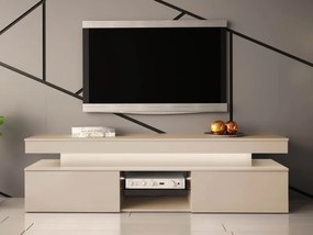 TV stolek/skříňka s LED osvětlením Lestirola Bis 2D 190, Barva:: pouštní písek