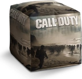 Sablio Taburet Cube Call of Duty Normandie - 50x50x50 cm
