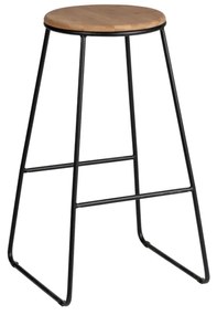 Barová židle LOFT, 42x70x42, hnědá/černá