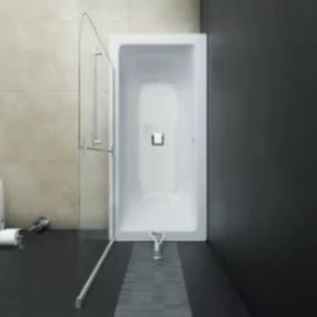 Skládací sprchový kout se 2 panely ESG 95 x 140 cm 144678