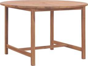 Zahradní jídelní stůl Ø 110 x 75 cm masivní teak 318476