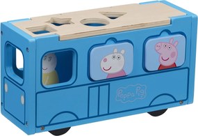 Vkládačka prasátko peppa dřevěný autobus vkladáčka