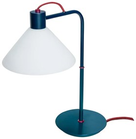 Stolní lampa v petrolejové barvě se skleněným stínidlem (výška 44 cm) Spot – Hübsch